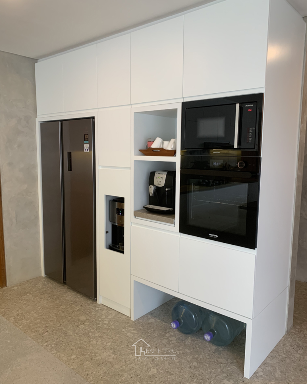 Minimalist Kitchen Set Project for Mrs. Leoni at Sanur | Custom Kitchen ...