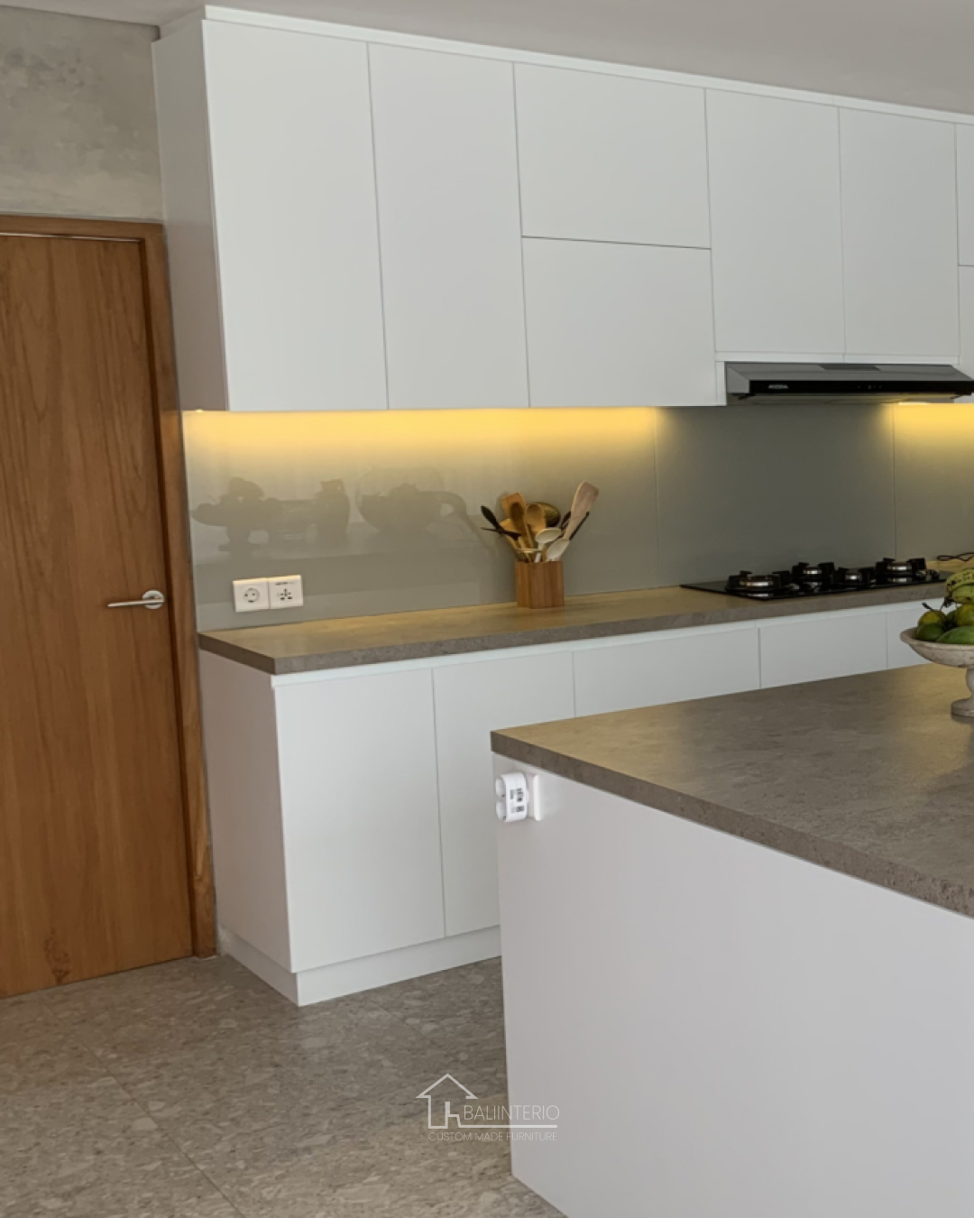 Minimalist Kitchen Set Project for Mrs. Leoni at Sanur | Custom Kitchen ...